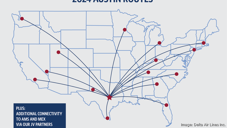 Austin airport: Delta to launch new flights to Nashville, Midland ...