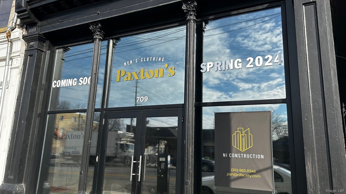 Paxton's, a locally owned men's retailer, to open in NuLu - Louisville ...