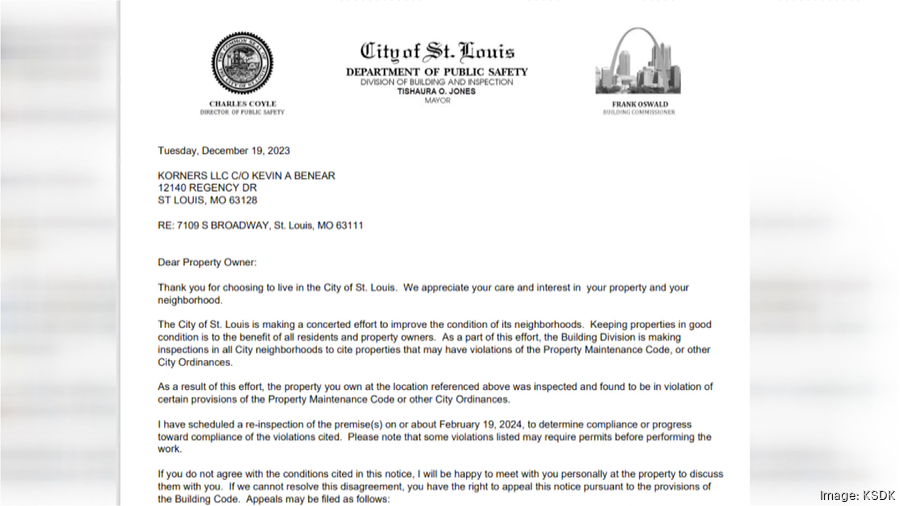 Bar:PM received a letter warning of fines, condemnation due to damage ...