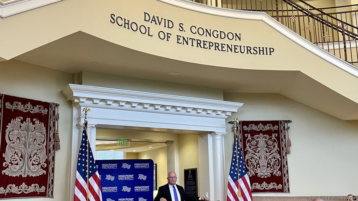 High Point University will open entrepreneurship school funded by David ...