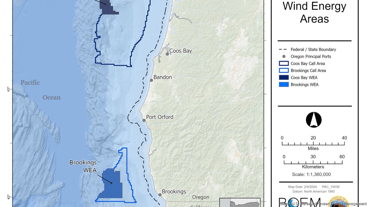 US proposes Oregon offshore wind leases this year - Portland Business ...