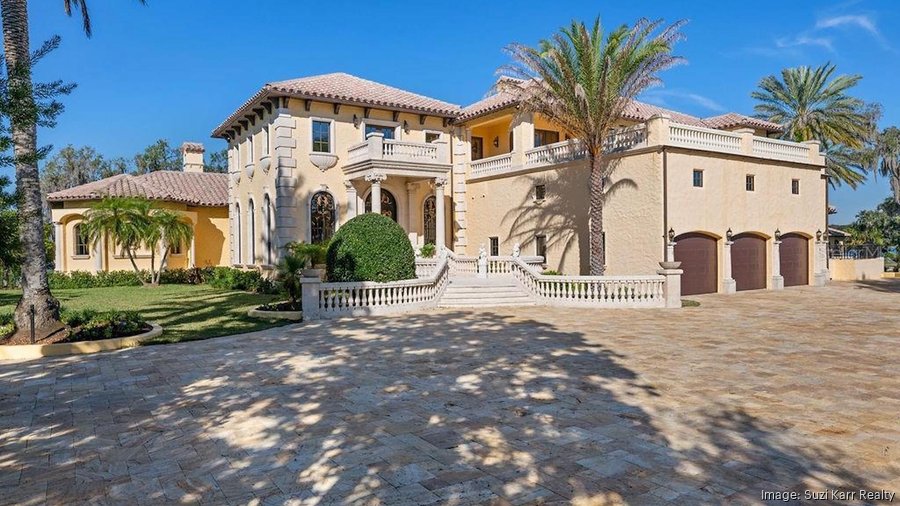 Windermere mansion on peninsula on Lake Down near Orlando for sale ...