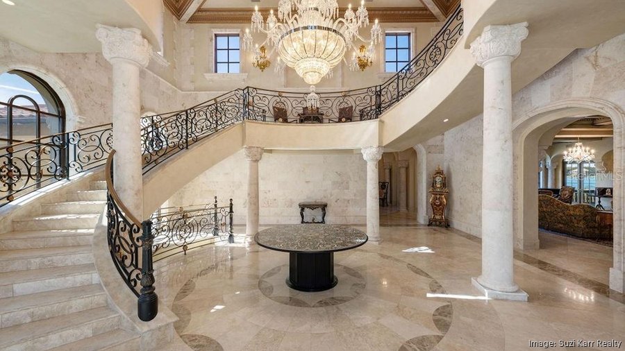 Windermere mansion on peninsula on Lake Down near Orlando for sale ...
