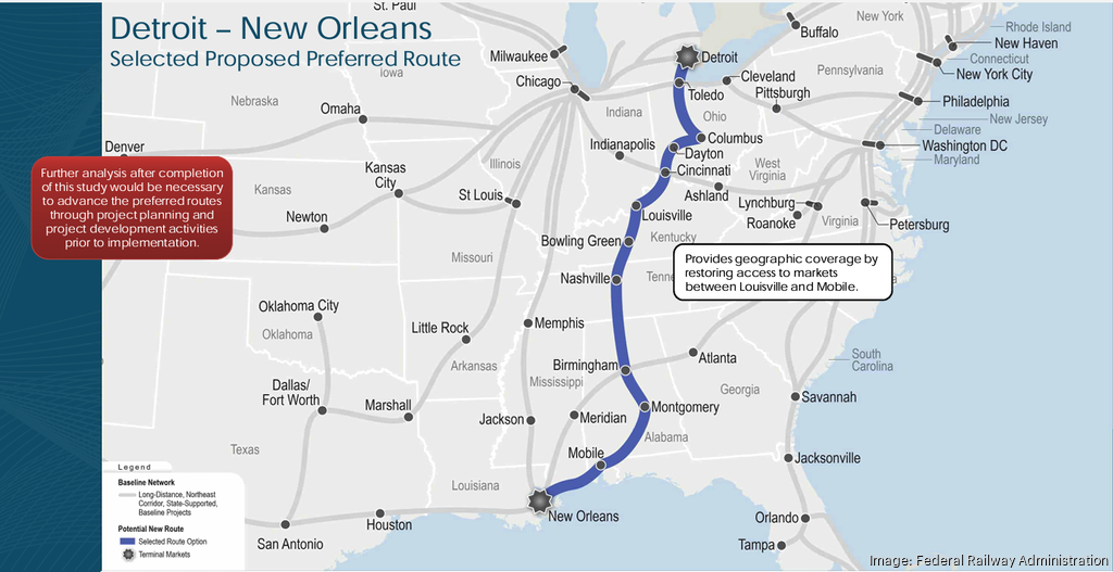 Cincinnati Amtrak routes: Feds float expansion to Dallas, New Orleans ...