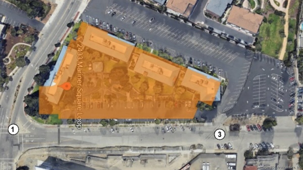 350-unit apartment building pitched at 2433 Mariner Square Drive in ...