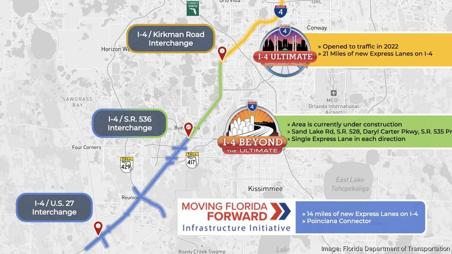 Florida transportation department to expand Interstate 4 in Orlando - Orlando Business Journal