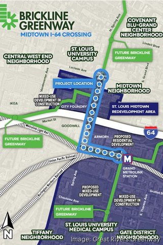 Federal funds will pay for pedestrian bridge over Highway 40 - St ...