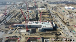 Construction at Intel's $28B Ohio One fabs in New Albany goes vertical ...