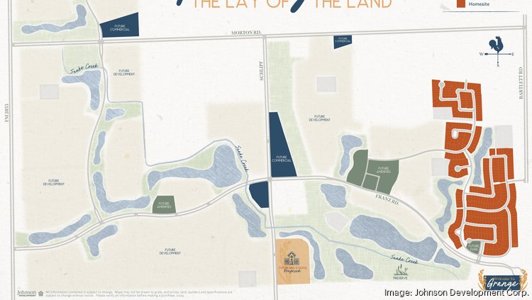 Johnson Development names homebuilders for Grange community - Houston ...