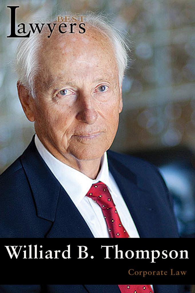 Lawyer of the Year — Willard B. Thompson, Corporate Law - Wichita ...