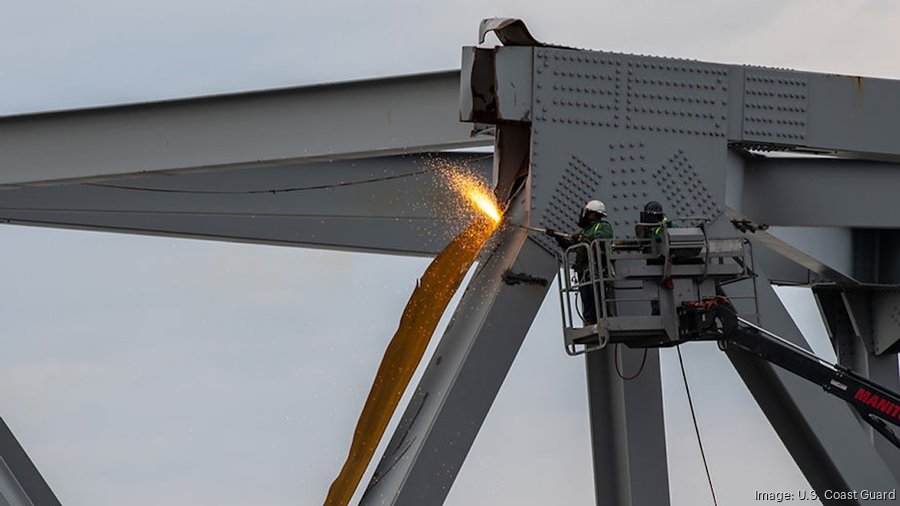 Workers at Baltimore's Key Bridge begin to clear wreckage - Baltimore ...