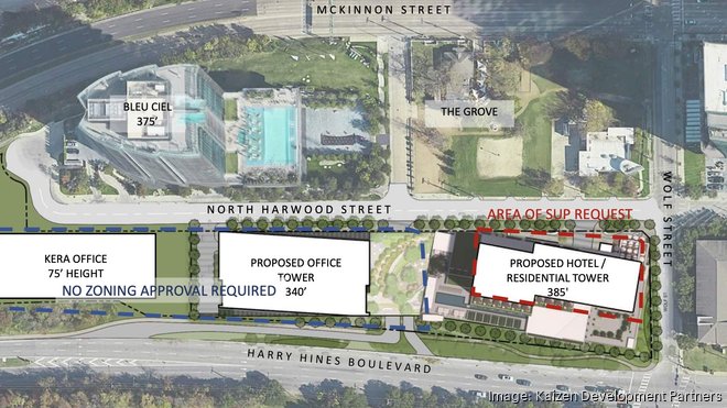 Kaizen proposes 30-story hotel, condo tower in Uptown Dallas in KERA ...