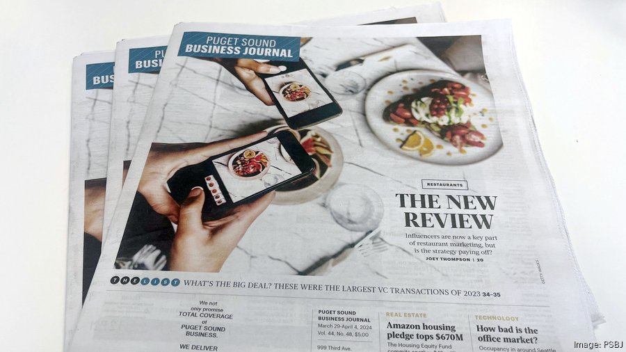 Puget Sound Business Journal launches print redesign - Puget Sound ...