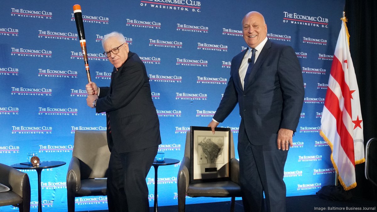 Orioles' David Rubenstein pitches Camden Yards, Baltimore in D.C ...