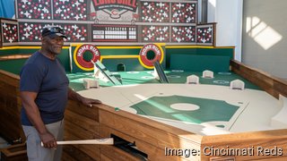 Reds roll out huge pinball-style baseball game for fans at GABP ...