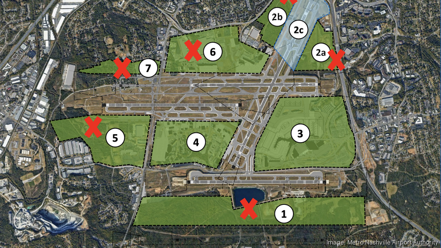 Nashville airport update: Two finalist sites eyed for second terminal ...
