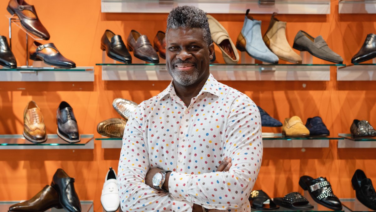 Small business owner Steve Jamison shares the story of Blue Sole Shoes ...