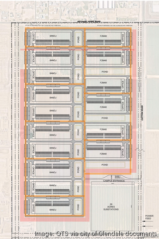 Plans unveiled for 400-acre QTS data center project in Glendale ...