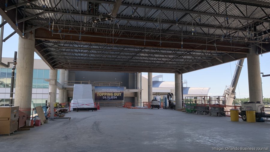 Orlando International Airport Terminal C pedestrian bridge milestone ...