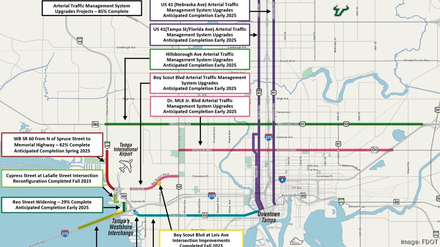 Tampa's Westshore Interchange construction pushed to 2025 - Tampa Bay ...