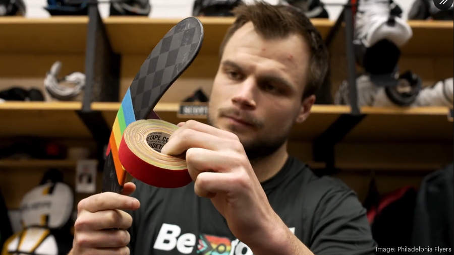 Flyers star Scott Laughton wears his LGBTQ allyship proudly on and off ...