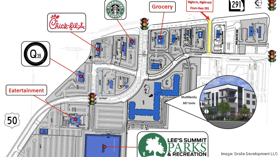 Drake Development unveils $206M Oldham Village in Lee’s Summit - Kansas ...