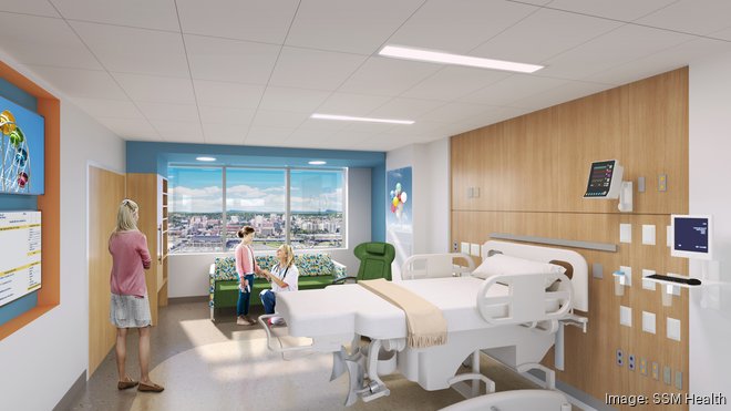 SSM Health gives glimpse inside new 14-story Cardinal Glennon hospital ...