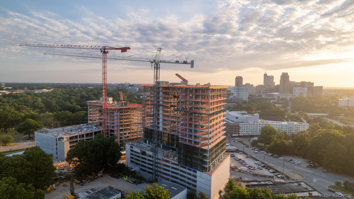 First tower for $700M Raleigh development The Weld tops out - Triangle ...