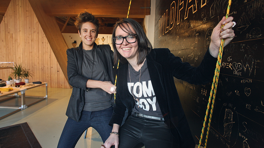 Wildfang owners Julia Parsley and Emma McIlroy