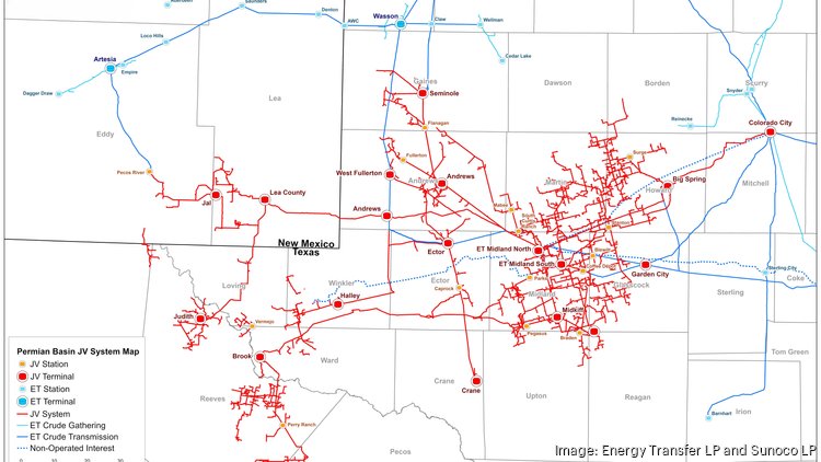 Energy Transfer, Sunoco form Permian Basin pipeline JV - Dallas ...