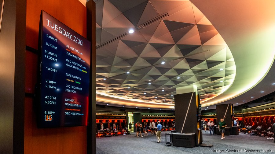 Cincinnati Bengals preview renovated Paycor Stadium locker room ...