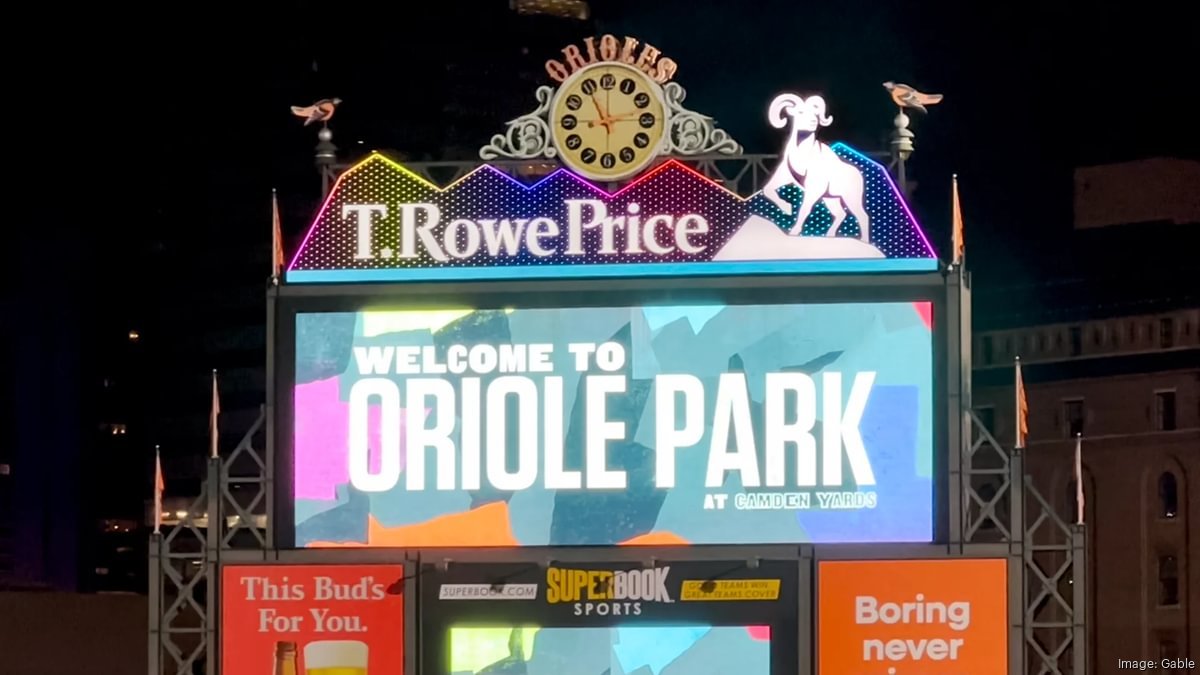 How Gable Signs made T. Rowe Price's Camden Yards scoreboard sign ...