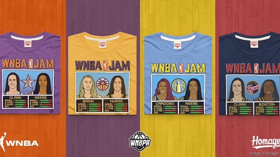 Caitlin Clark gets her own Homage shirt, more WNBA options arrive ...