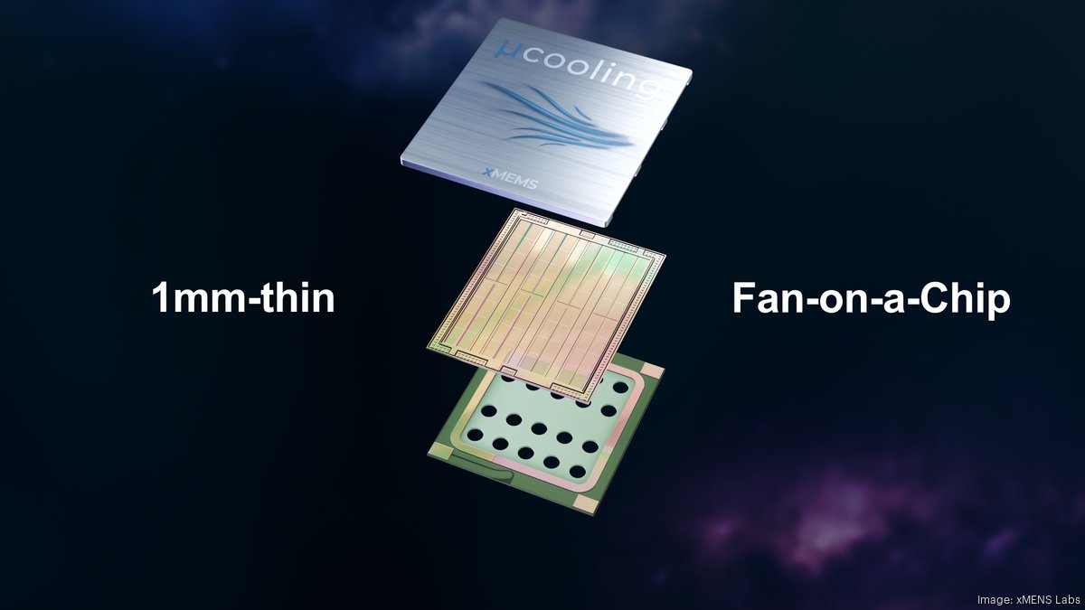 xMEMS introduces fans on chips for micro-cooling devices - Silicon ...