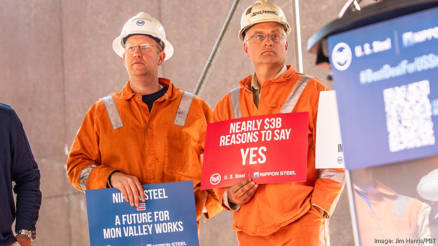 U.S. Steel employees rally to complete Nippon Steel deal - Pittsburgh ...