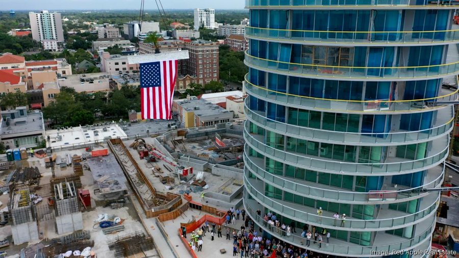 The Residences at 400 Central in St. Pete reach full height - Tampa Bay ...