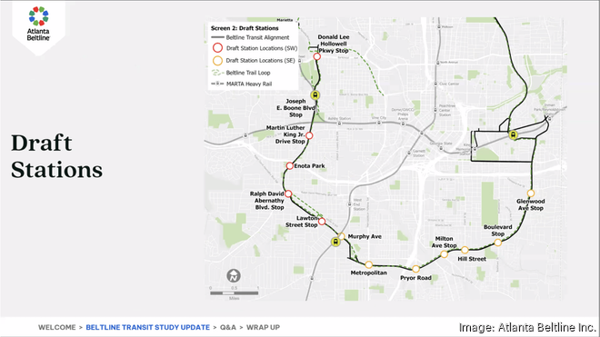Atlanta Beltline officials consider dozens of potential transit ...
