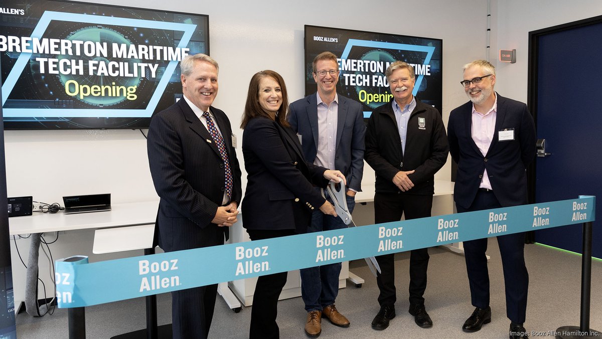 Booz Allen Hamilton opens maritime tech facility in Bremerton - Puget ...