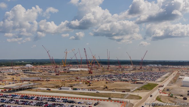 Construction at Intel's $28B Ohio One fabs in New Albany goes vertical ...