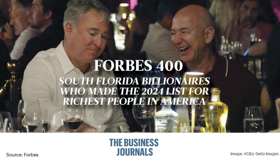 Forbes 400 richest American billionaires in South Florida include Jeff ...