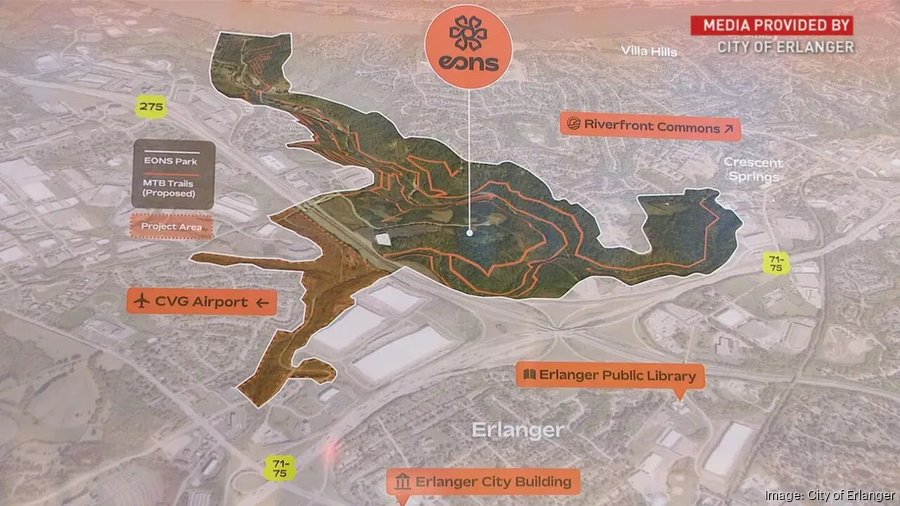 NKY officials break ground on $40M Eons Adventure Park in Erlanger ...