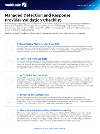 Checklist: How to select the right managed detection and response (MDR ...