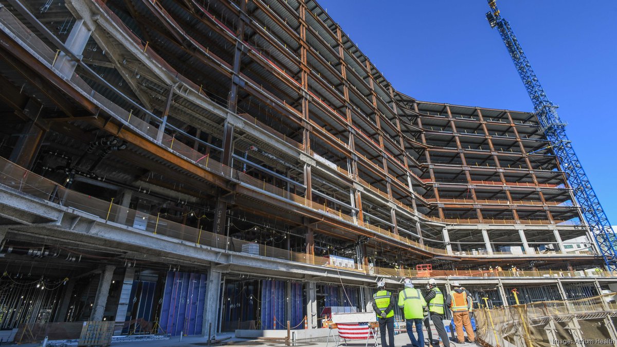 Atrium Health tops off $893M hospital tower in midtown - Charlotte ...