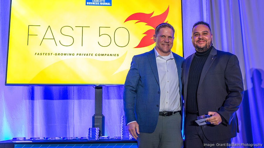 Fast 50 ranking revealed during awards event - Charlotte Business Journal