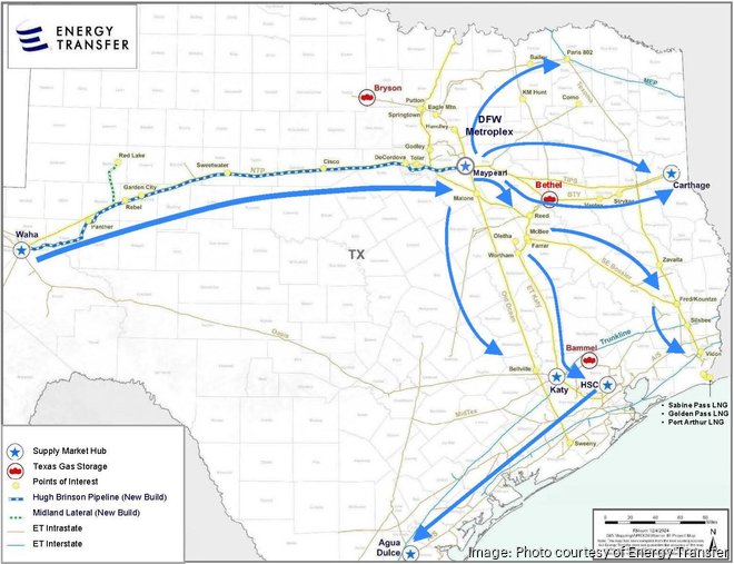 Energy Transfer plans $2.7B Hugh Brinson Pipeline for natural gas in ...