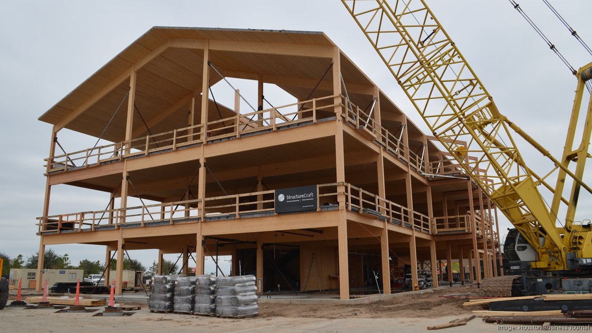 Bridgeland Central's mass timber office building tops out - Houston ...