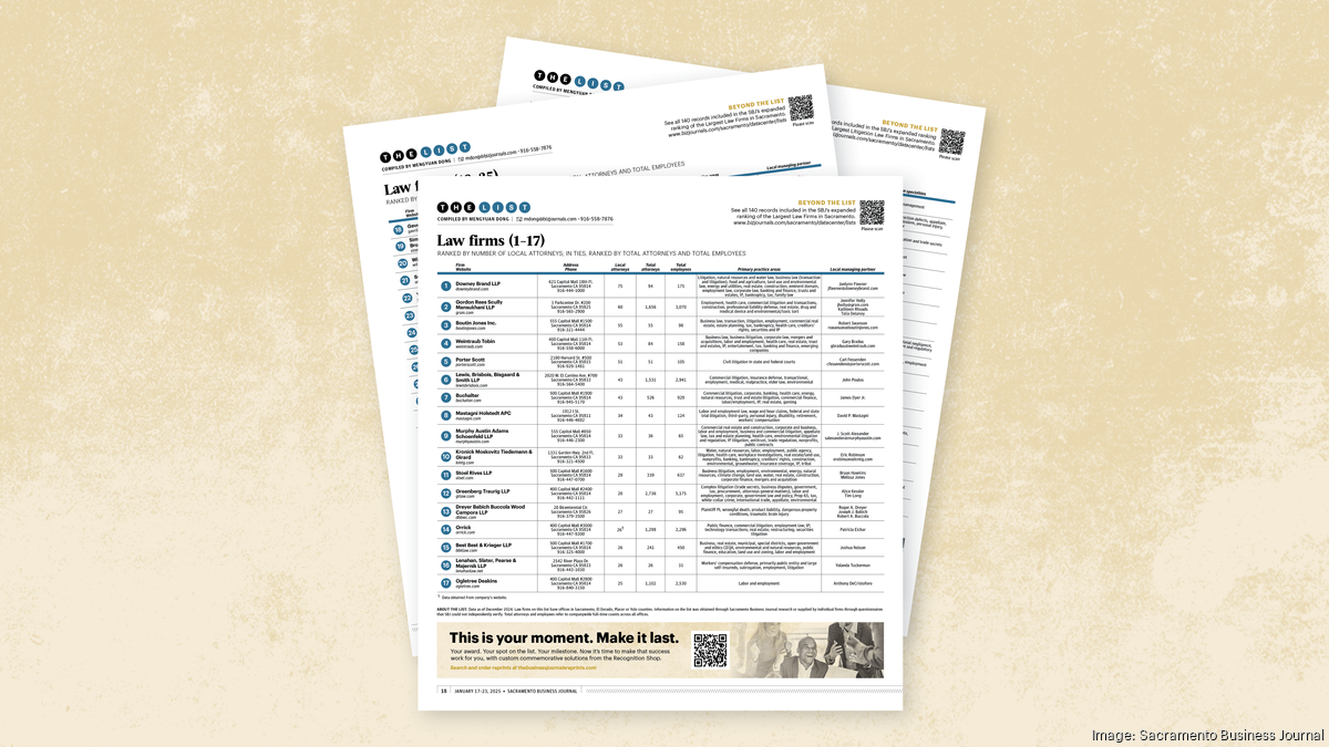 Introducing our improved and expanded Lists - Sacramento Business Journal