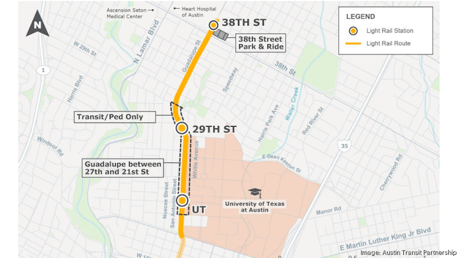 A look at where Austin's light rail plan could displace businesses ...