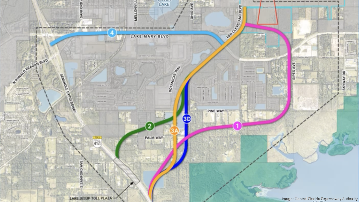 Orlando Sanford International Airport to S.R. 417 routes emerge ...