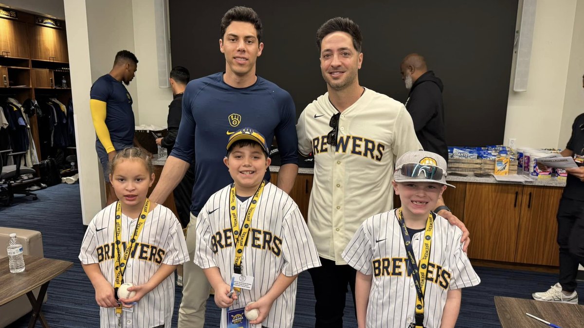 Three young patients get VIP experience at Brewers Spring Training ...